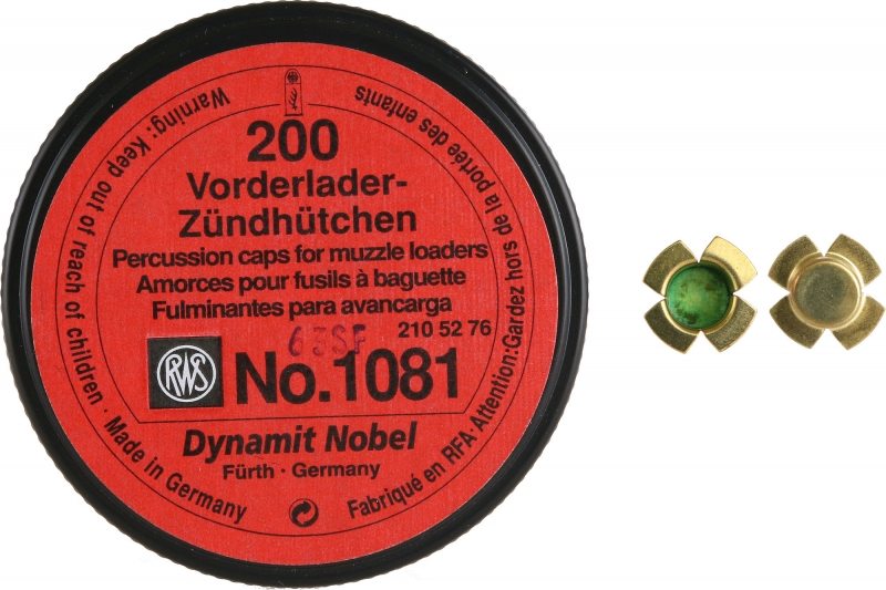 SE ShootingEquipment | RWS Percussion caps SINOXID 1081 - Muzzle ...